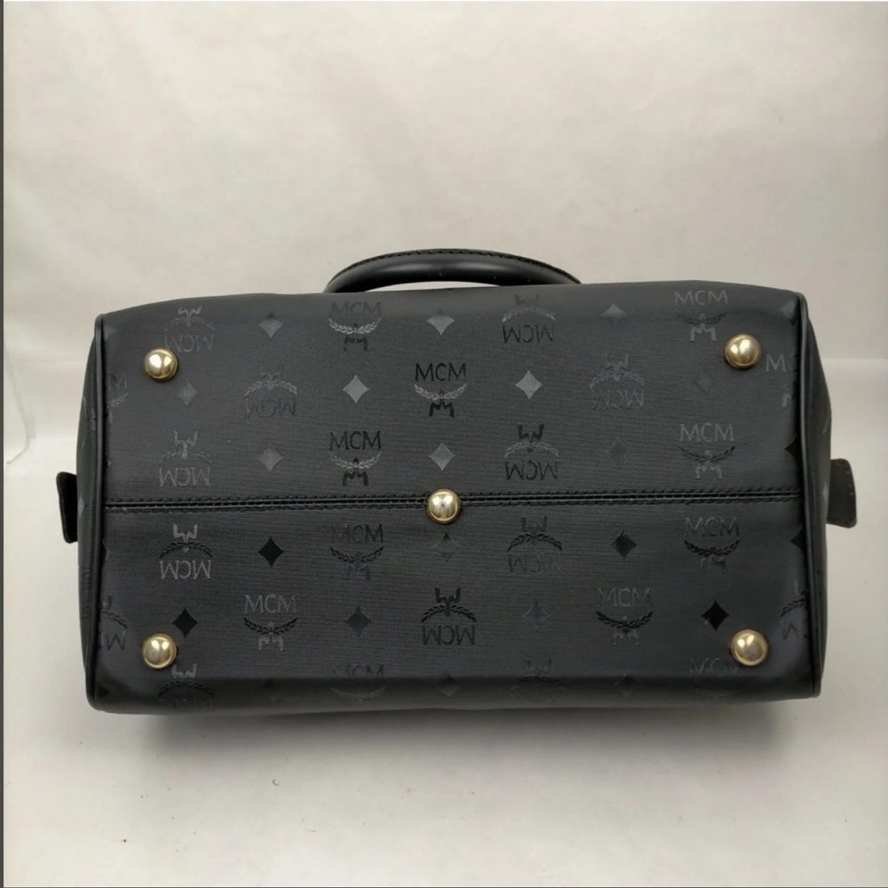 Black Gold Monogram Viestos Boston Mcm Bag - Gem